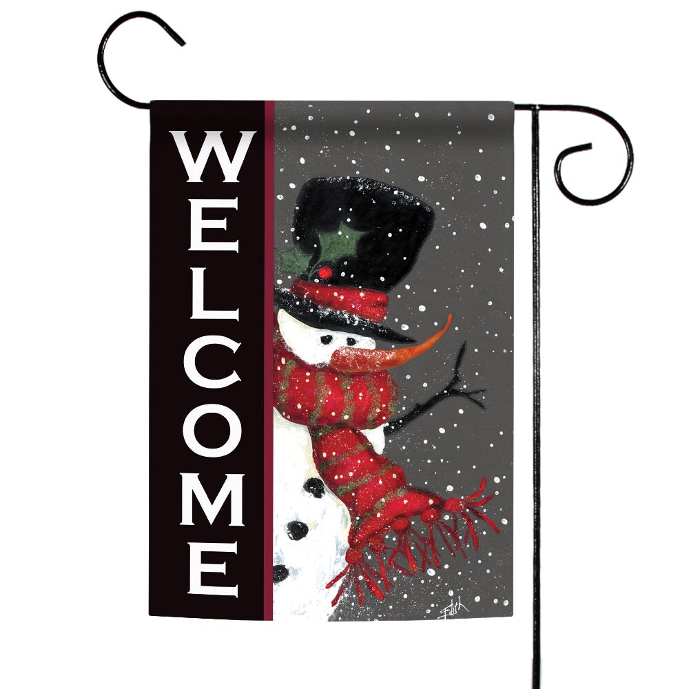 Snowman Welcome Decorative Winter Double Sided Flag | Michaels