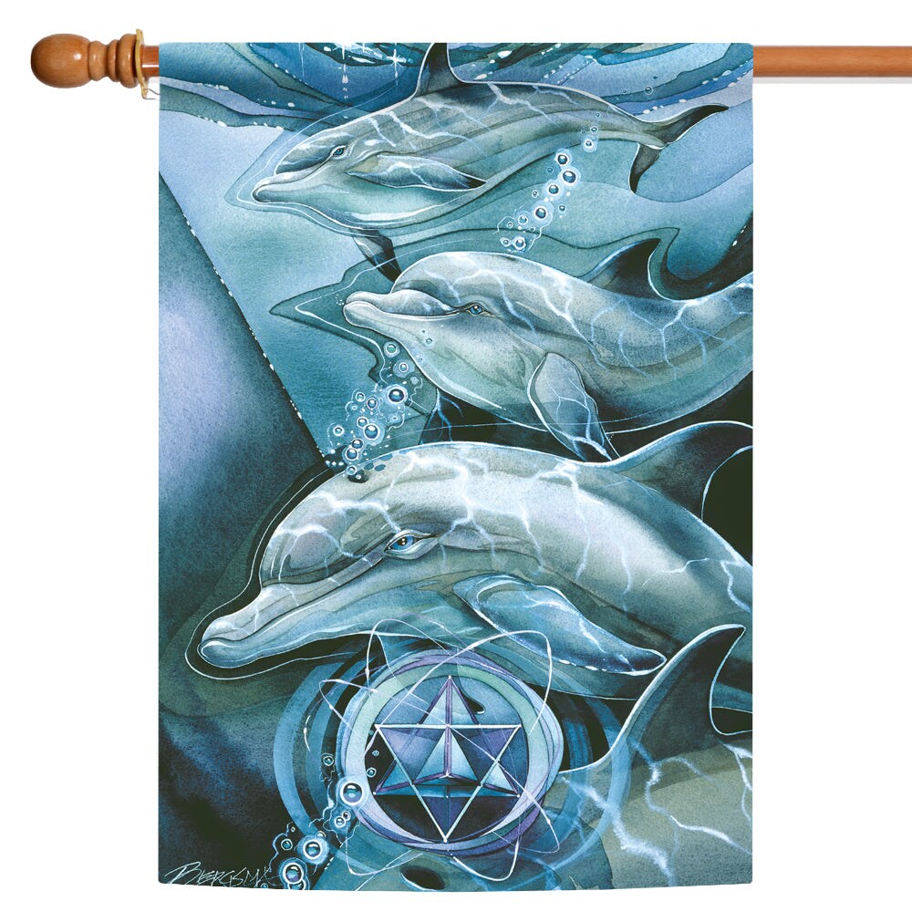 Dolphin Star Decorative Dolphin Flag | Michaels