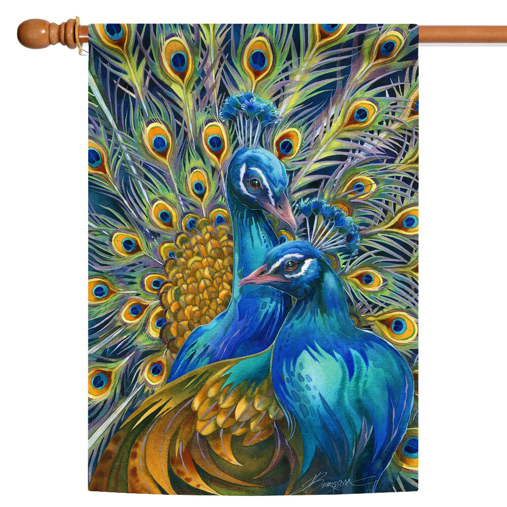 Pair of Peacocks Decorative Bird Flag | Michaels