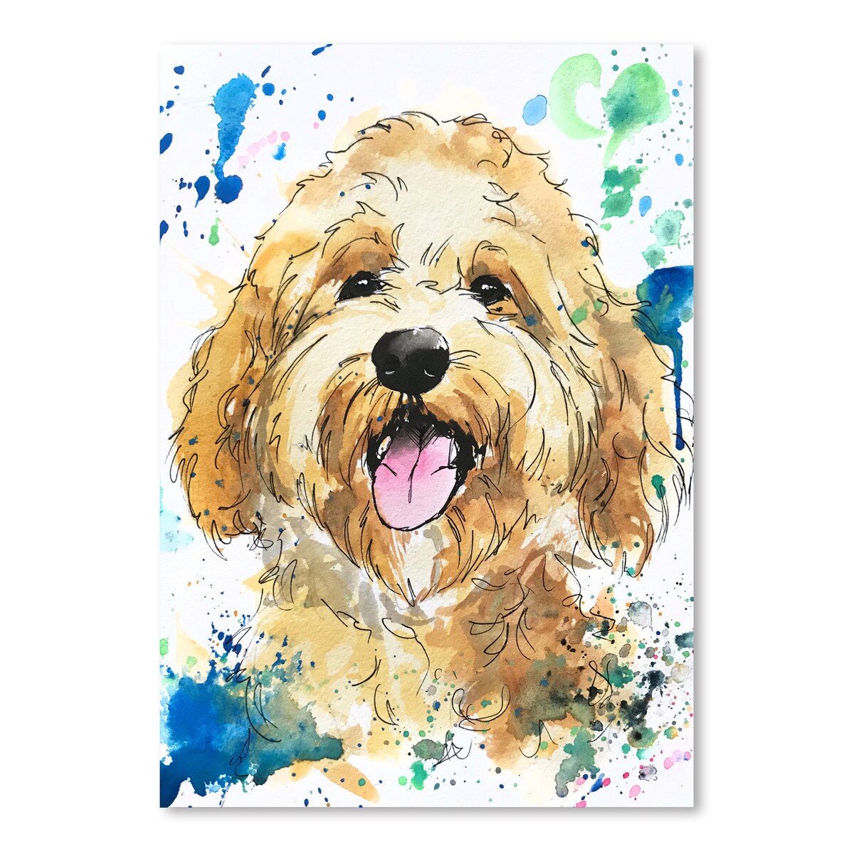 Murray The Cockapoo by Allison Gray Poster Art Print - Americanflat ...