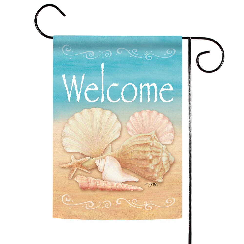 Welcome Shells Decorative Summer Double Sided Flag | Michaels
