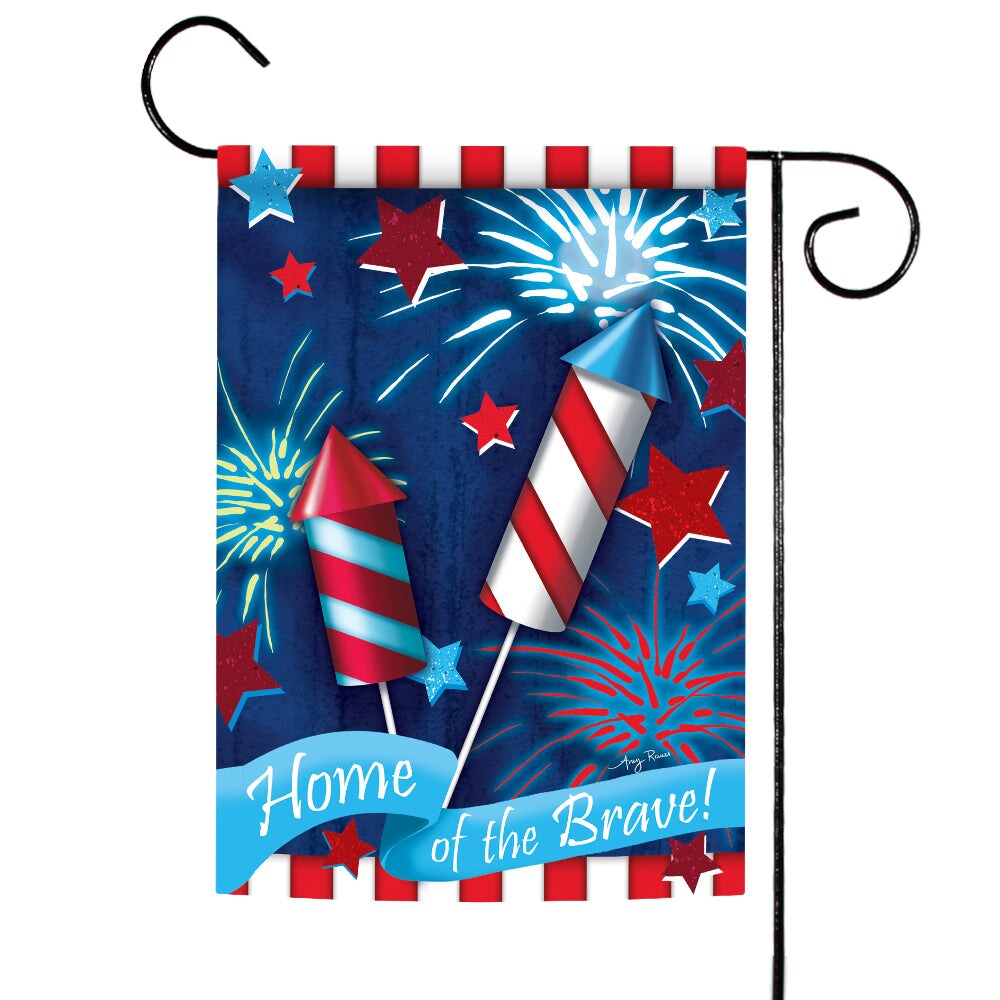 Home Of The Brave Decorative Patriotic Flag | Michaels