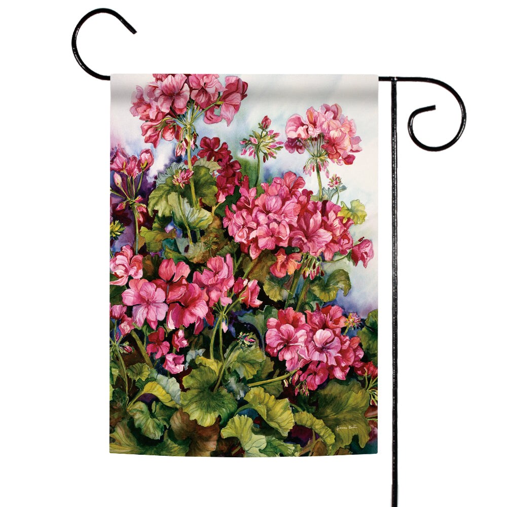 Red Geranium Decorative Flower Flag | Michaels