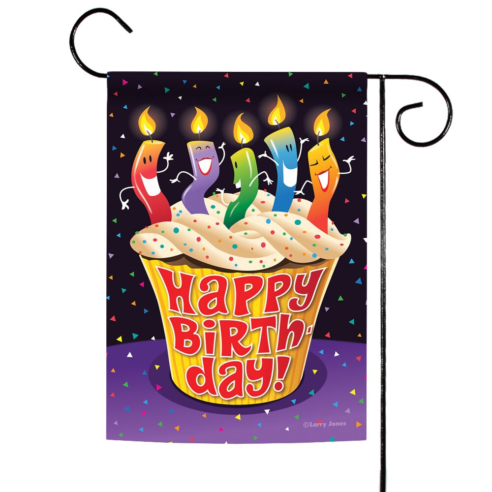 Happy Birthday Cupcake Decorative Birthday Flag | Michaels