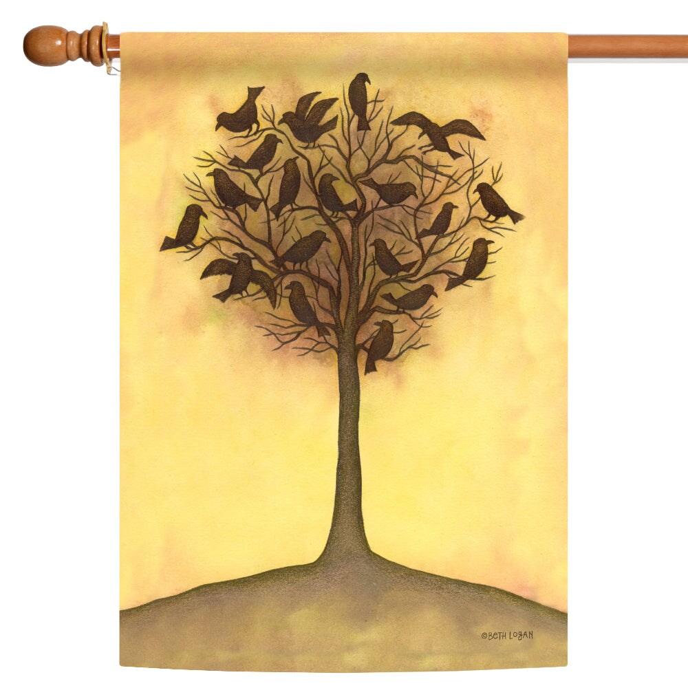 Tree Crows Decorative Fall Flag | Michaels