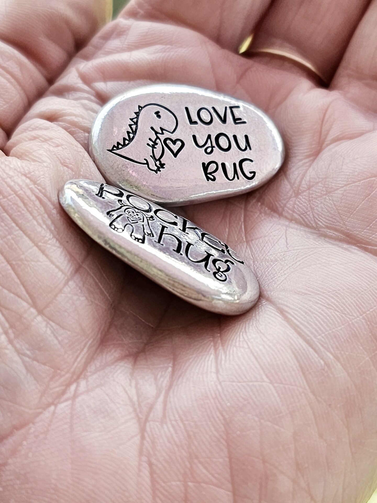 Pocket Hug, Custom Stone, Pocket Pebbles, Back To School Love Token ...