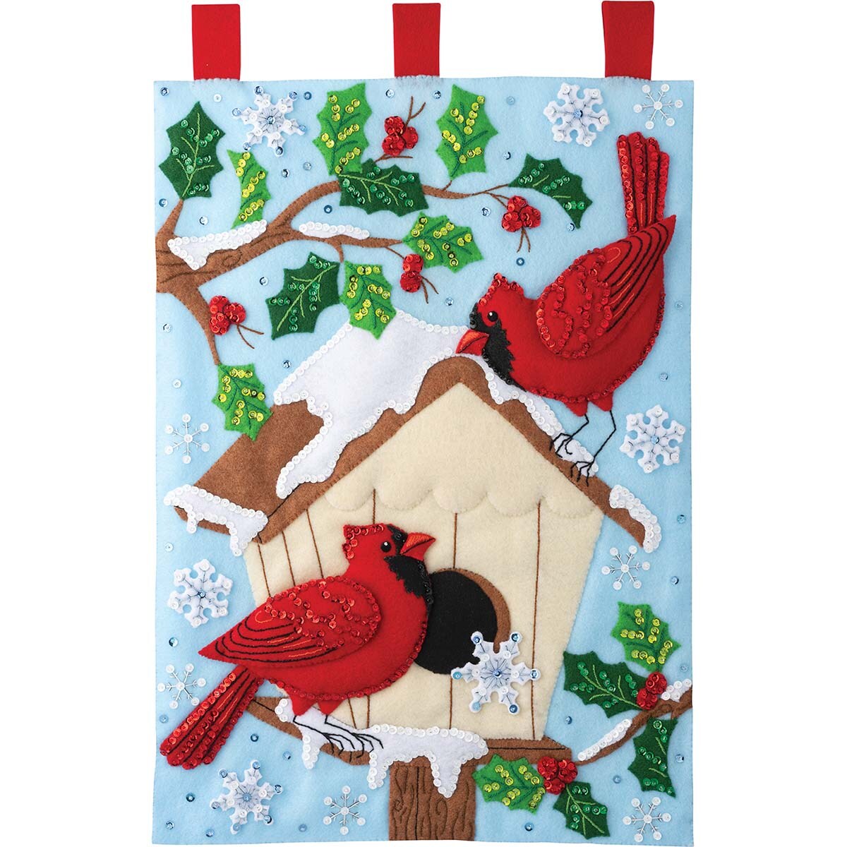 Bucilla Cardinal Birdhouse Felt & Sequin Kit | Michaels