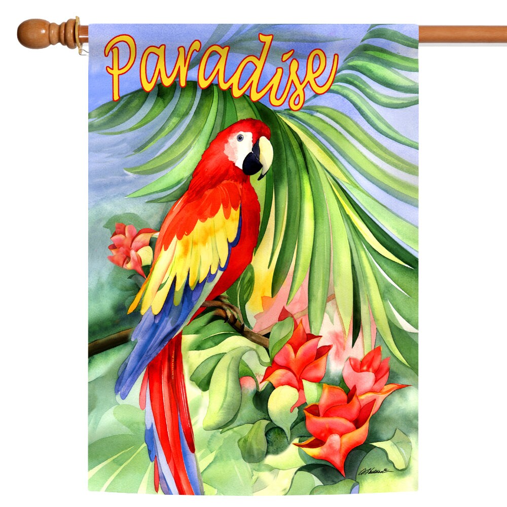 Macaw Paradise Decorative Bird Flag | Michaels