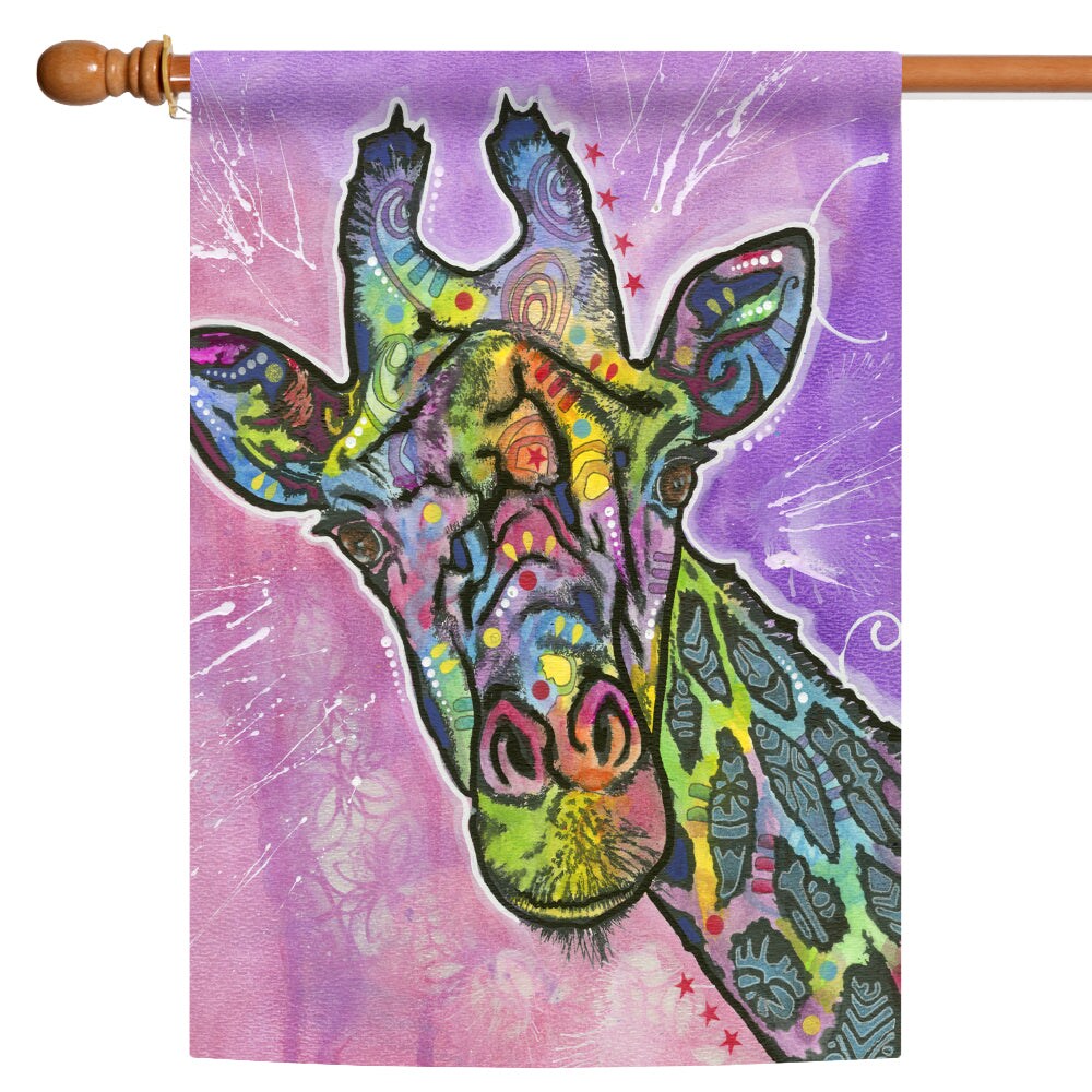 Neon Giraffe Decorative Giraffe Flag | Michaels