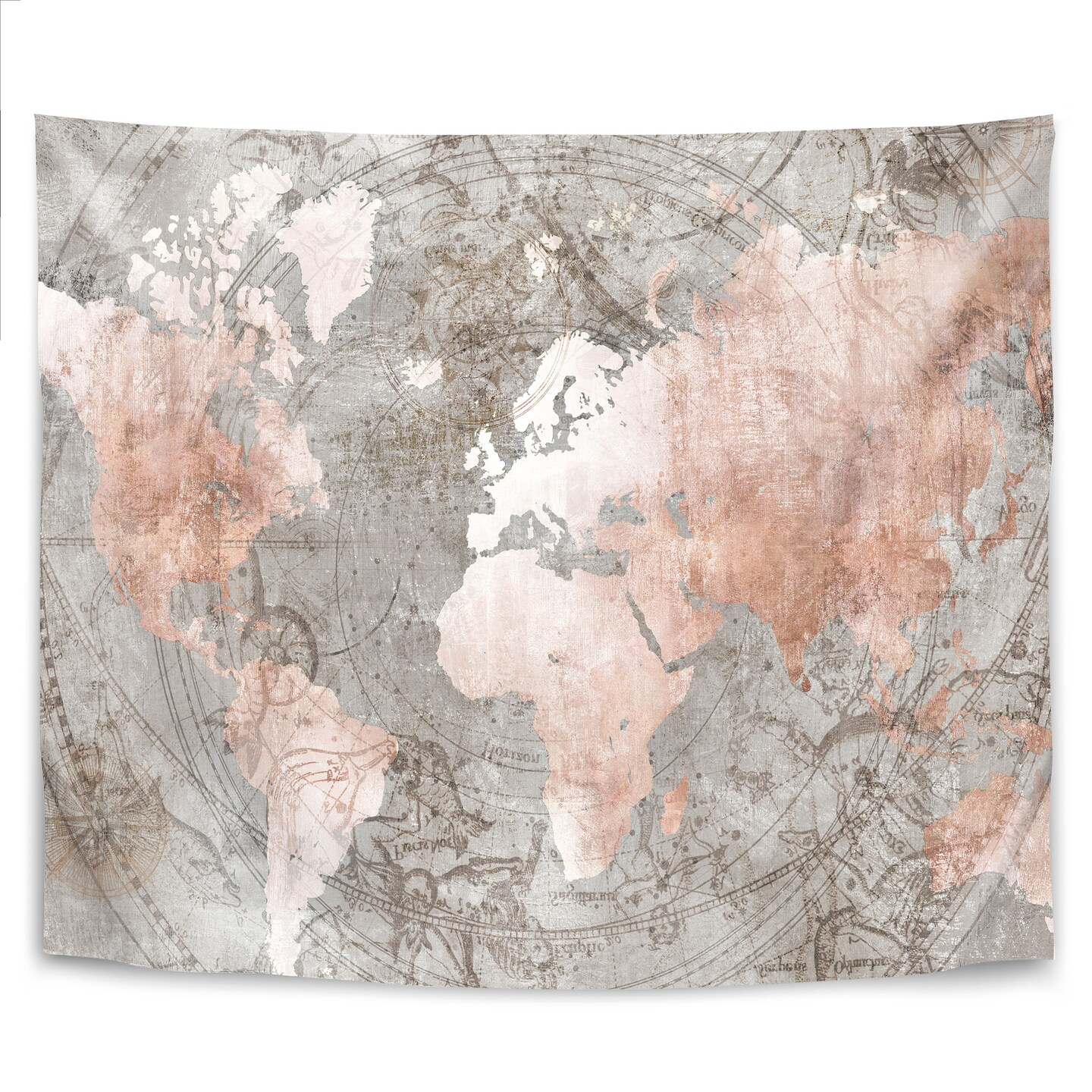 Celestial World Map by PI Creative Art Wall Tapestry - Americanflat ...