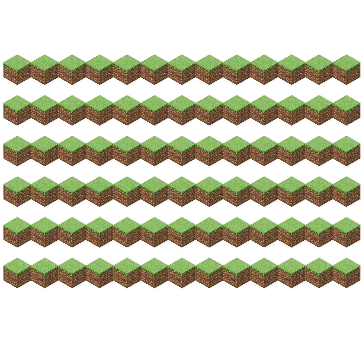 Minecraft Die-Cut Blocks Extra Wide Trim, 37 Feet Per Pack, 6 Packs ...