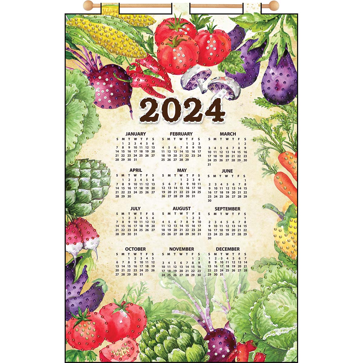 Design Works Farmers Market Calendar Felt & Sequin Kit | Michaels