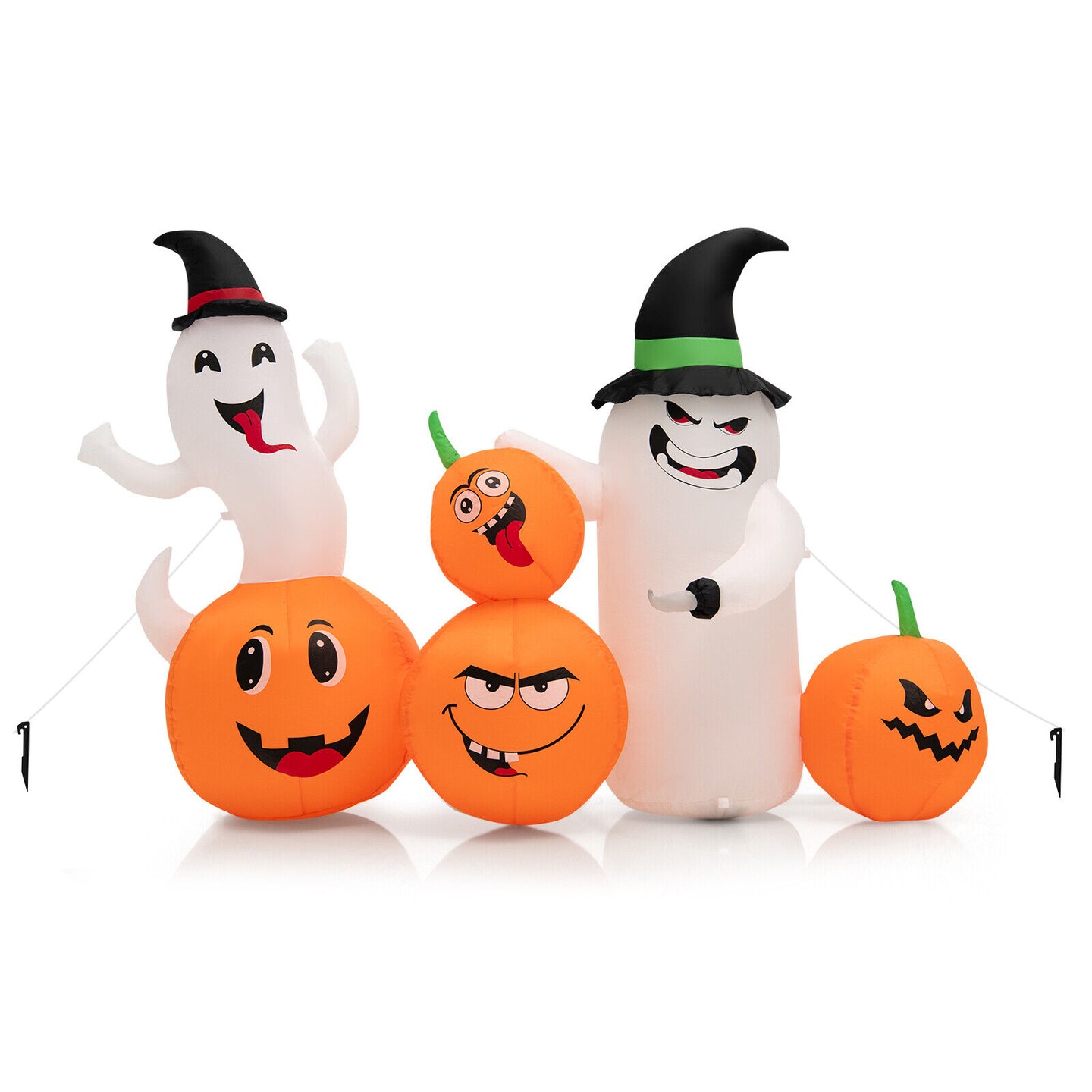 6 Feet Halloween Inflatable Pumpkins and Ghosts with LED Lights | Michaels