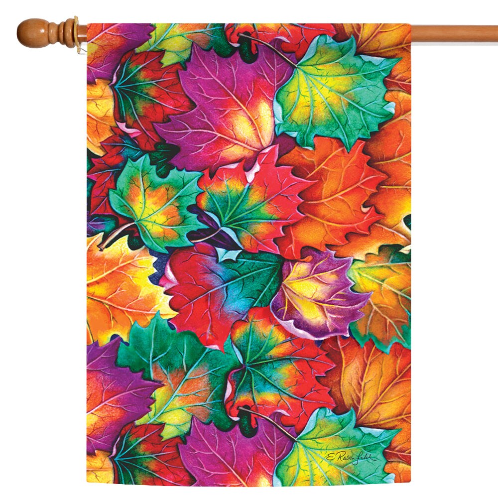 Leaf Collage Decorative Fall Flag | Michaels