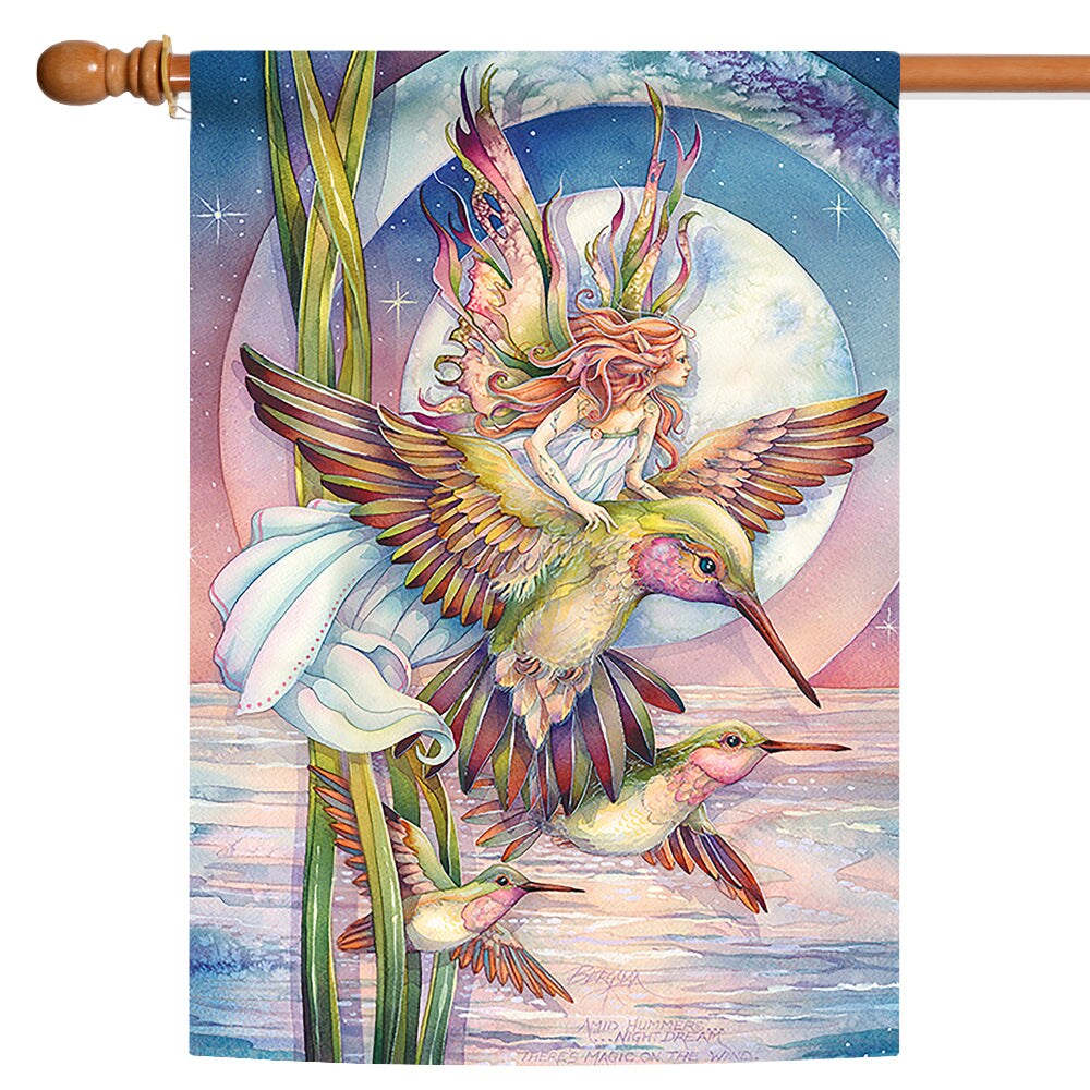 Mystical Flight Decorative Hummingbird Flag | Michaels