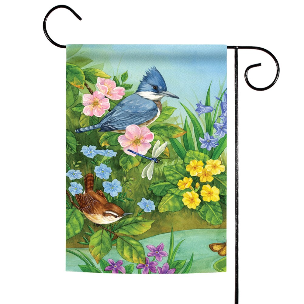 Kingfisher& Friends Decorative Bird Flag | Michaels
