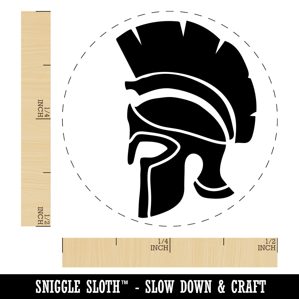 Ancient Greek Roman Spartan Helmet Self-Inking Rubber Stamp for ...