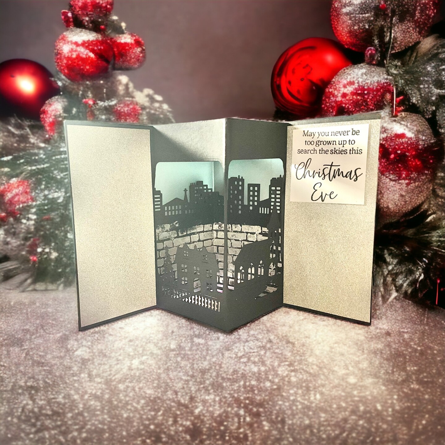 Santa's Magical Journey Handmade Christmas Pop-Out Greeting Card ...