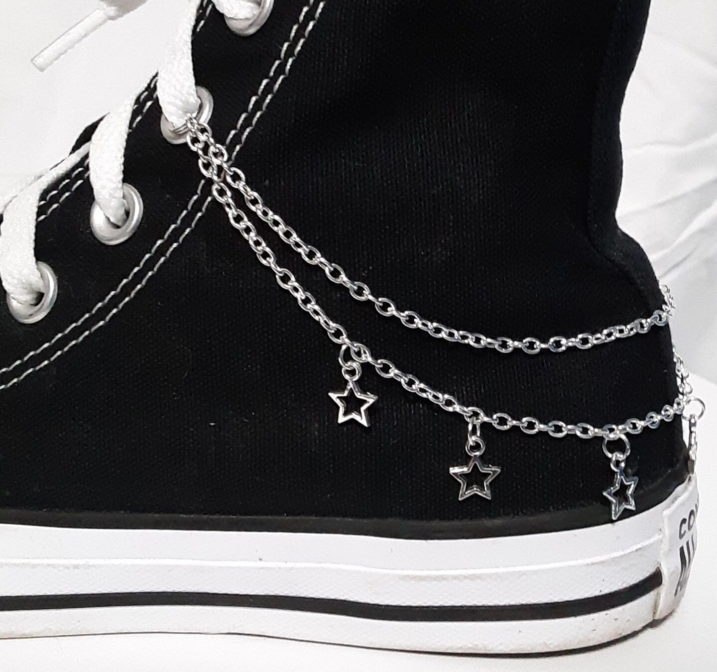 Shining Star Double Chain Canvas High-top Shoe or Boot Chain Available ...