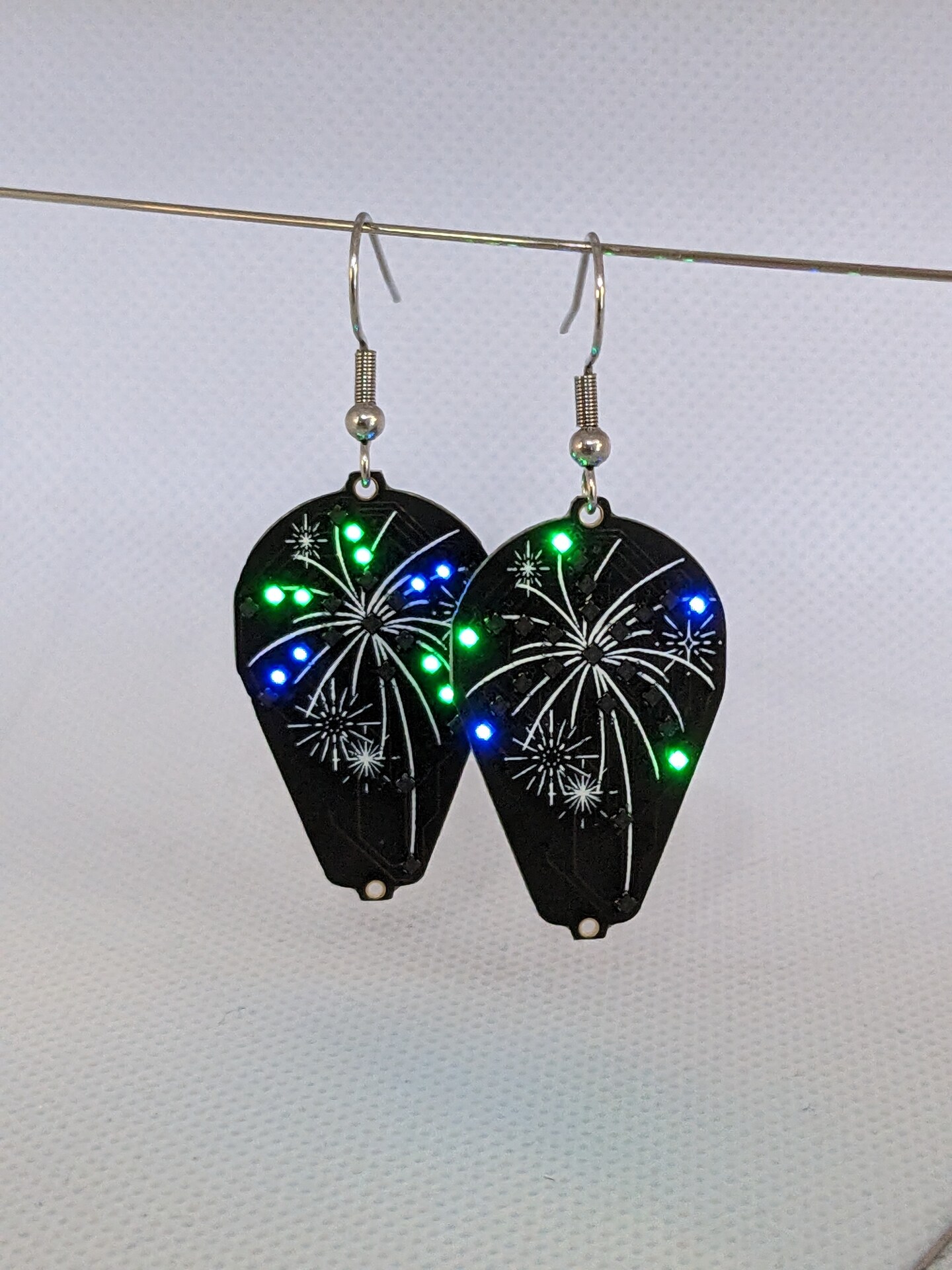 Firework Earrings With LEDs. Unique Earrings That Light Up Like ...