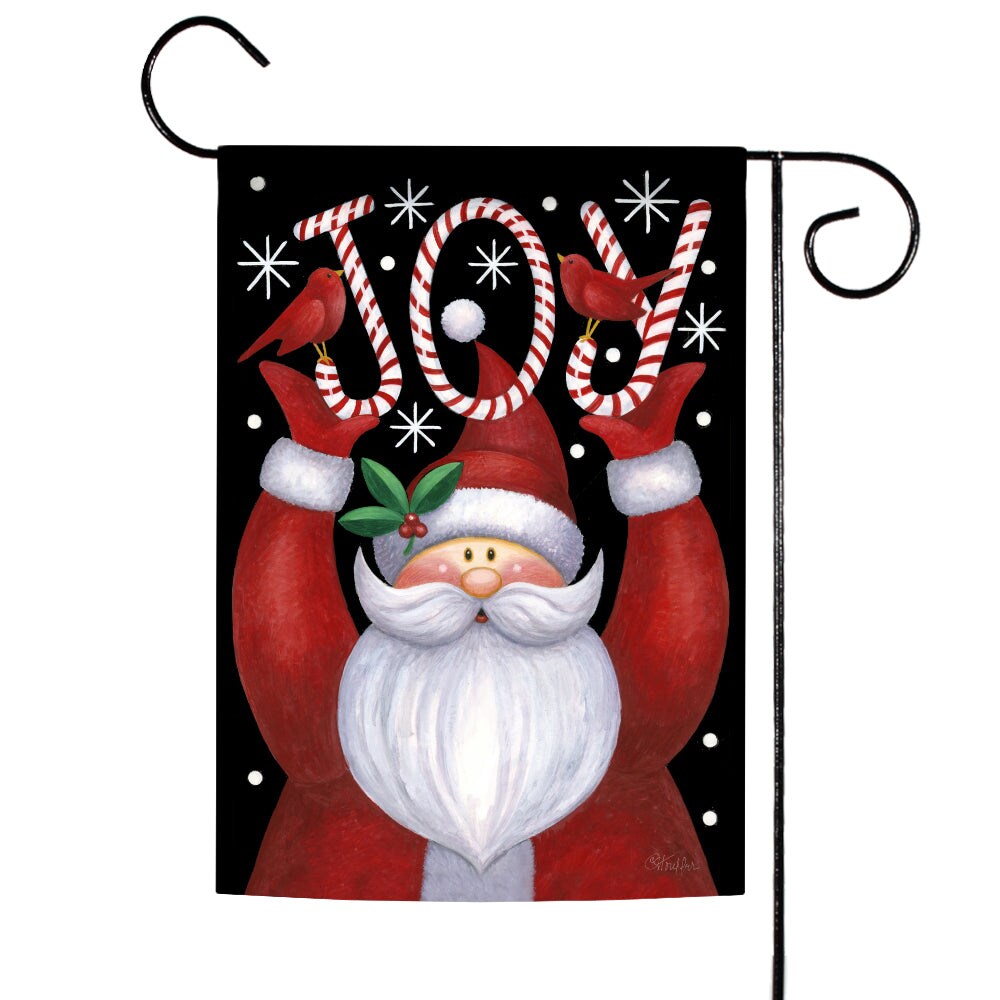 Santa Joy Decorative Christmas Double Sided Flag | Michaels