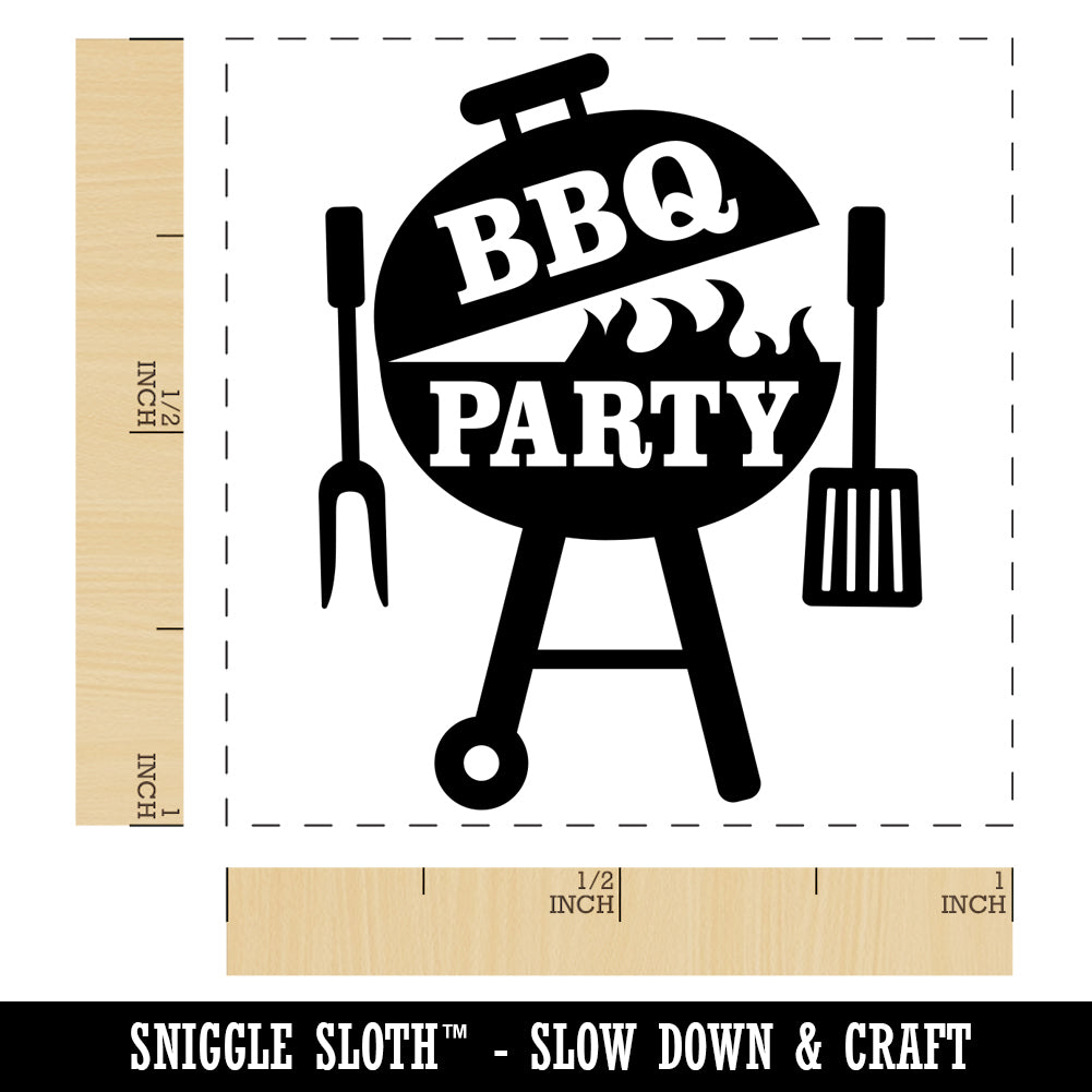 BBQ Party Grilling Self-Inking Rubber Stamp Ink Stamper | Michaels