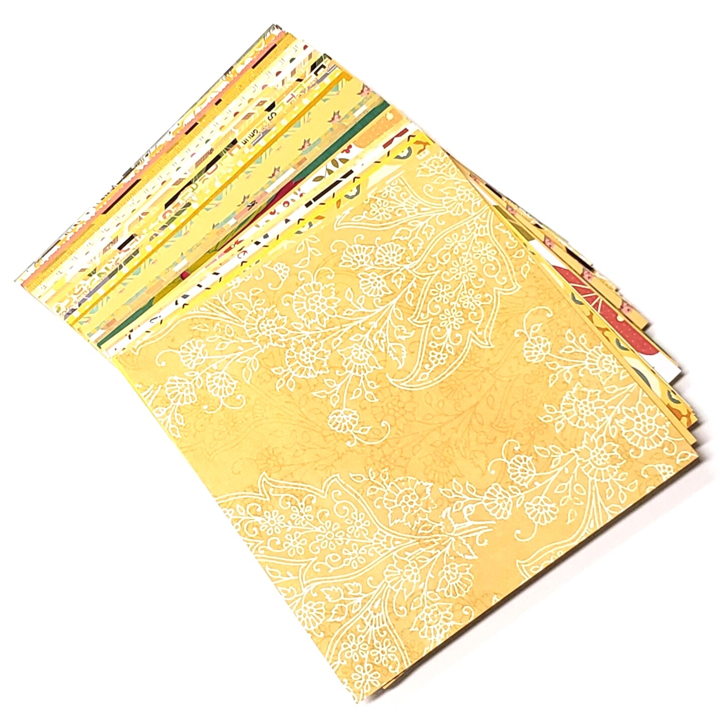 6” X 6” Shades of Yellow Scrapbook Paper - Includes 30 Sheets ...