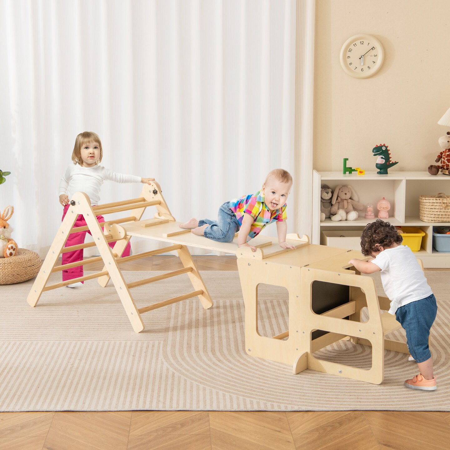 7-in-1 Toddler Climbing Toy Connected Table And Chair Set | Michaels