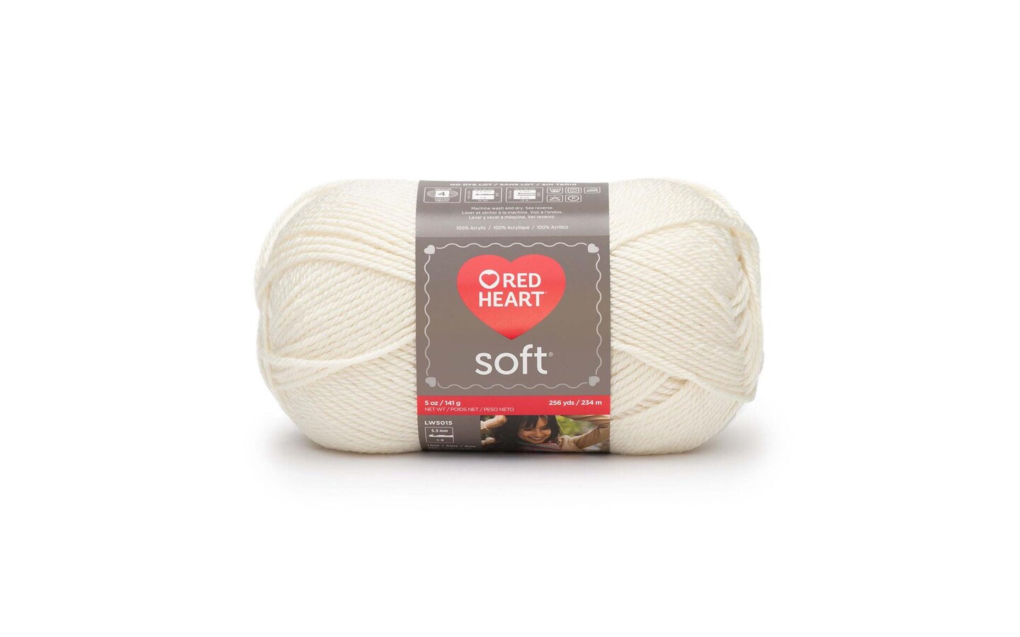 C&C Red Heart Soft Yarn 5oz 256yd Off White | Michaels