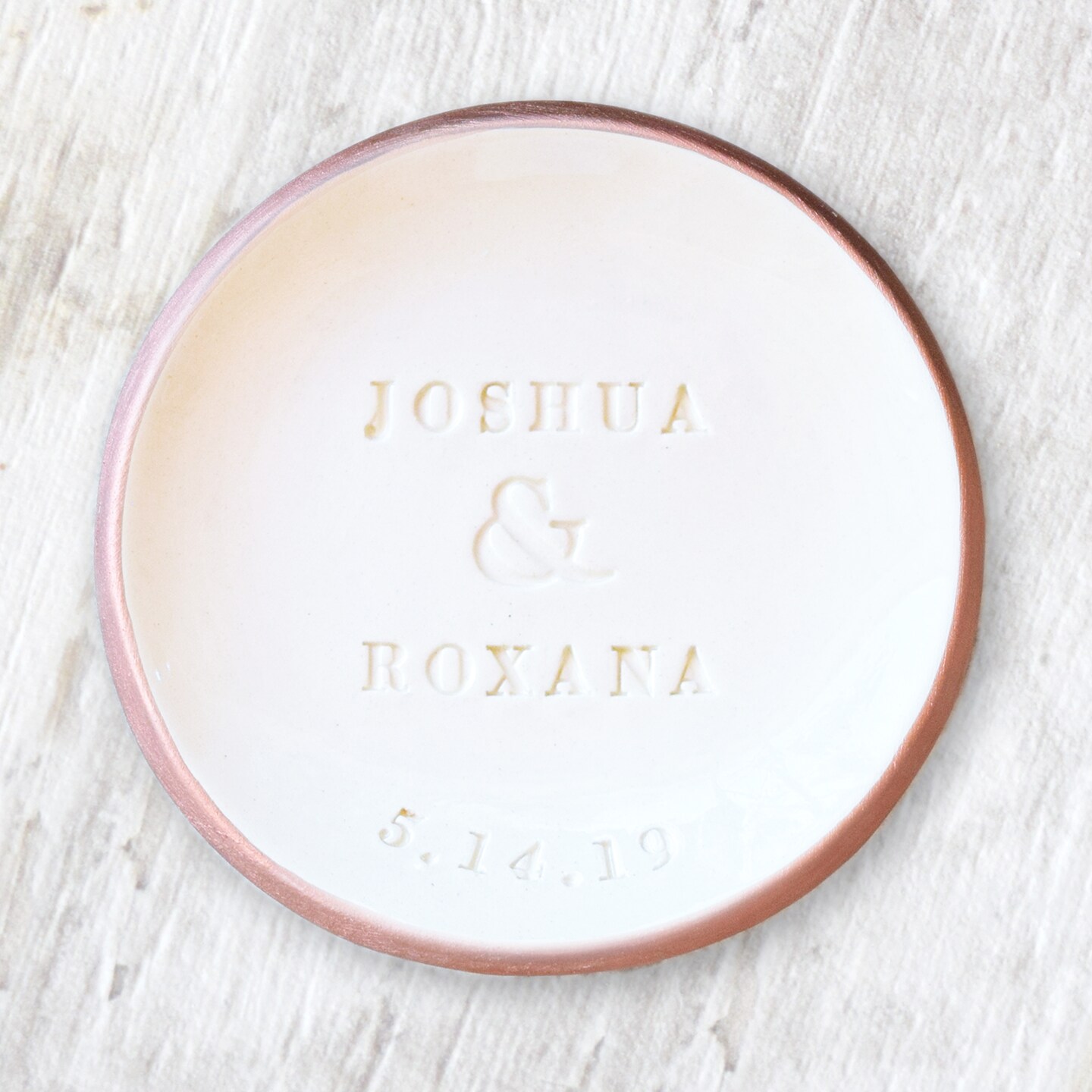 Custom Names Bowl Personalized Ring Dish, Wedding Ring Holder, Home ...