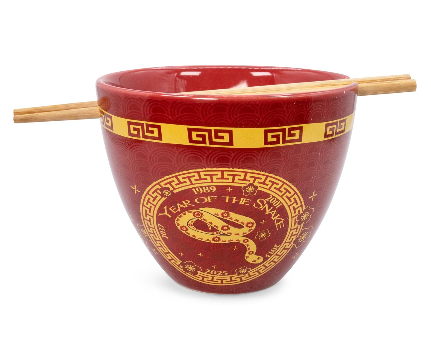 Year Of The Snake Chinese Zodiac 16-Ounce Ramen Bowl and Chopstick Set ...