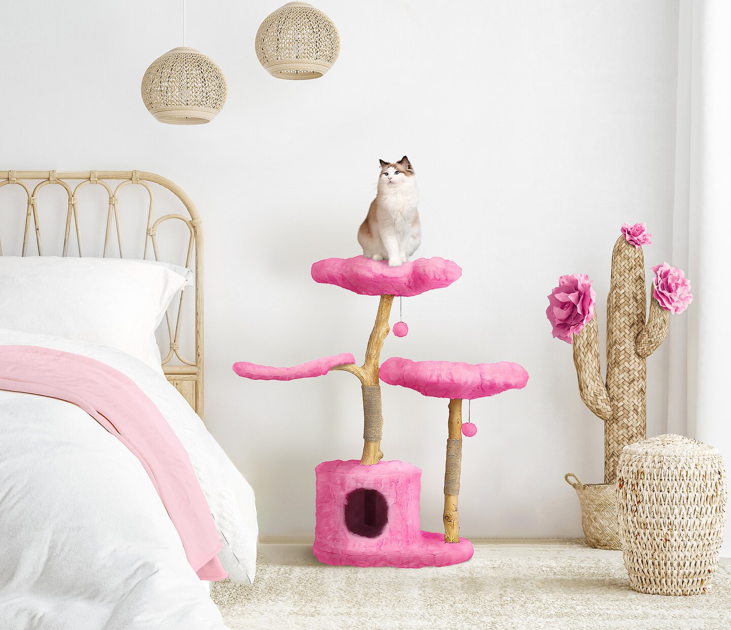 AZALEA MONOTONE TRES - KBS FLORAL CAT TREE | MakerPlace by Michaels