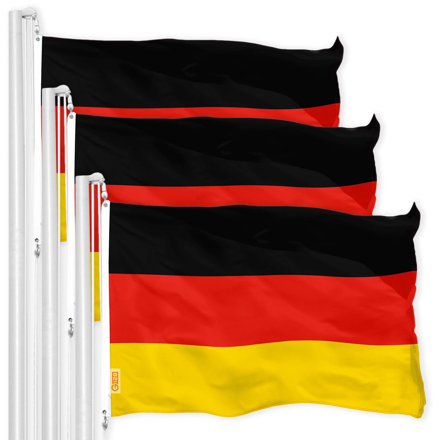 Buy in Bulk - Germany German Flag 3x5 Ft 3-Pack 150D Printed Polyester ...