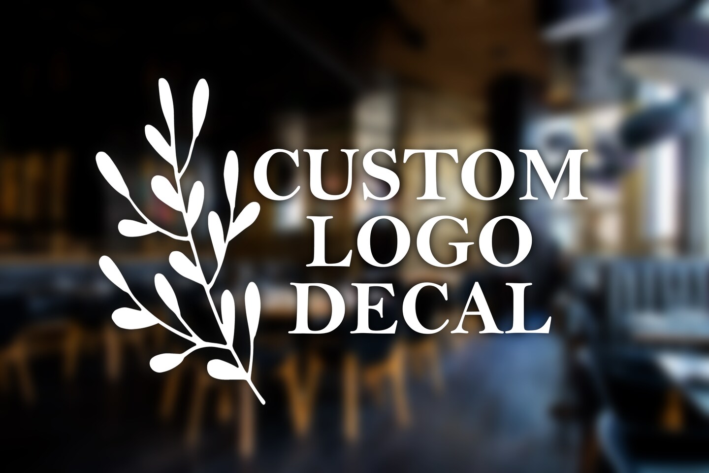 Custom Decal, Business Logo Decal, Business Door Decal, Store Decal ...