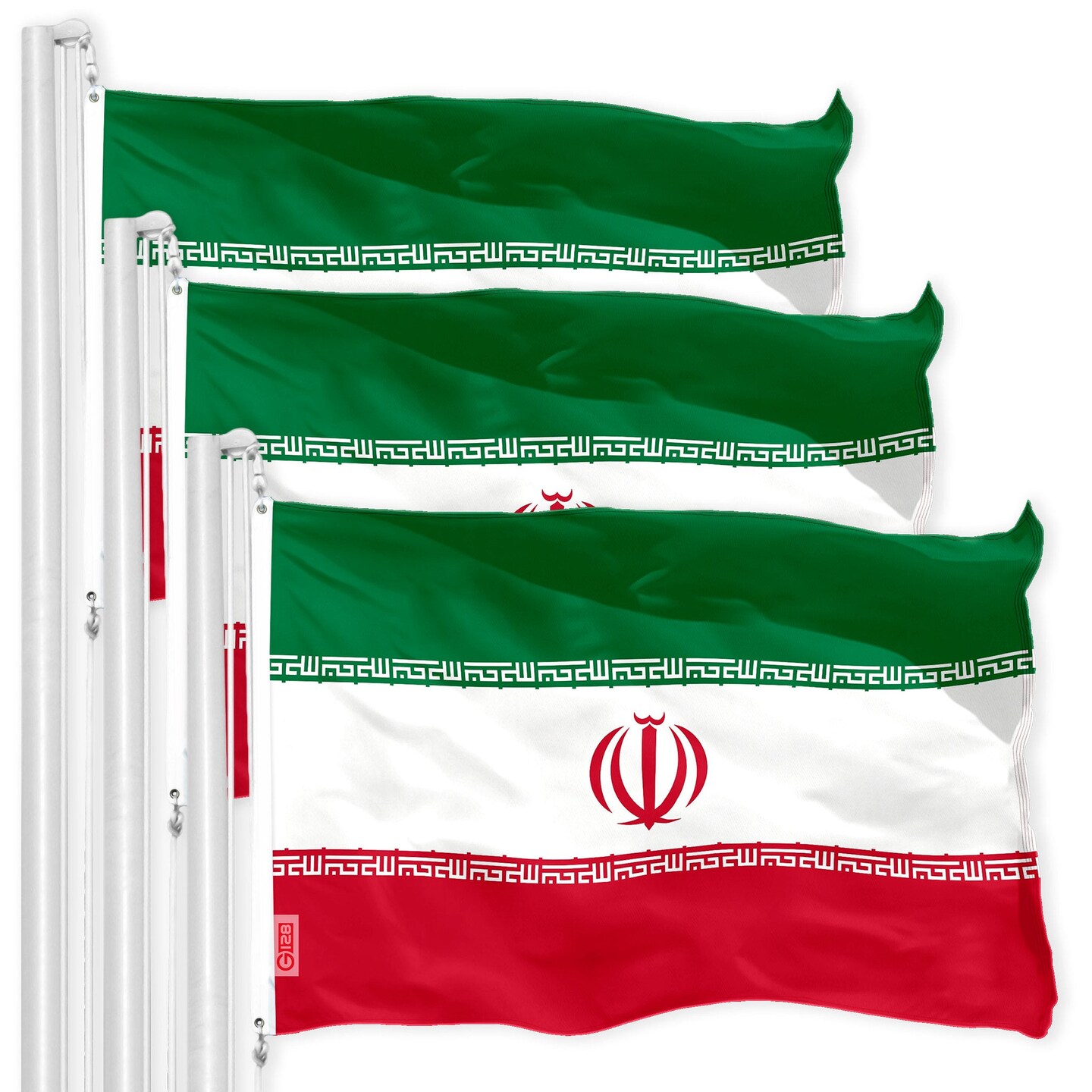 Iran Iranian Flag 3x5 Ft 3-Pack 150D Printed Polyester By G128 | Michaels