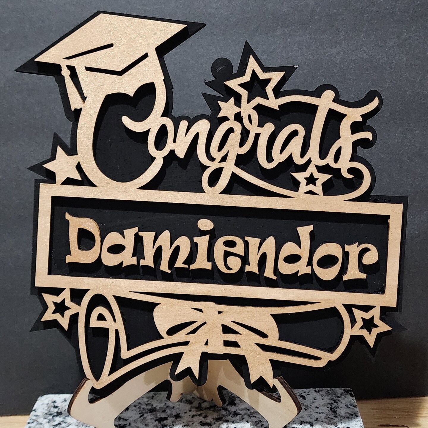 Custom Graduation Wood Sign Grad Wall Art Personalized Congrats party ...