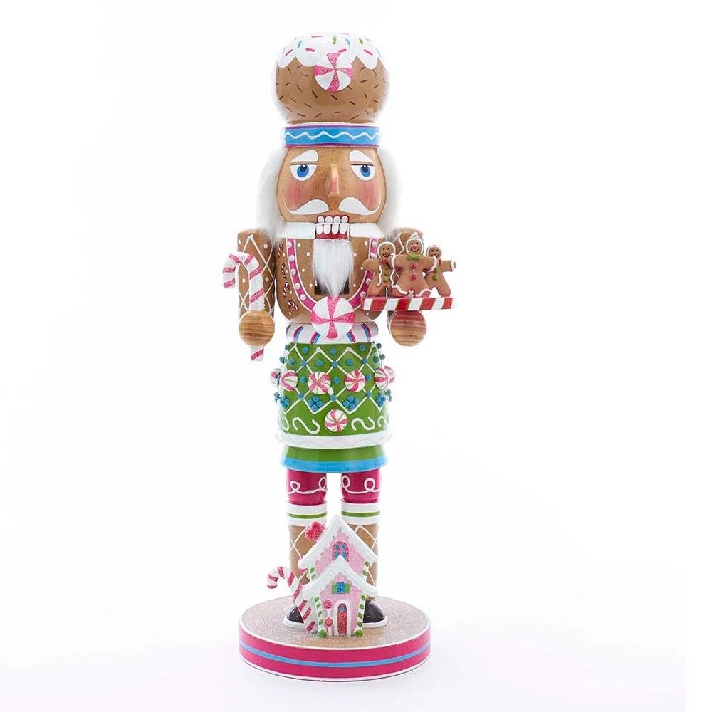 KSA 17.25" Brown and Green Gingerbread Christmas Nutcracker | Michaels