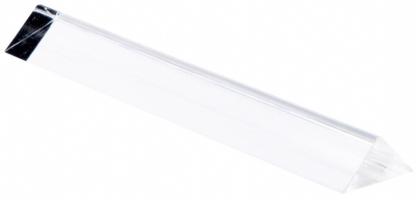 Plymor Clear Acrylic Triangular Label Display Block, 8" W x .75" D x ...