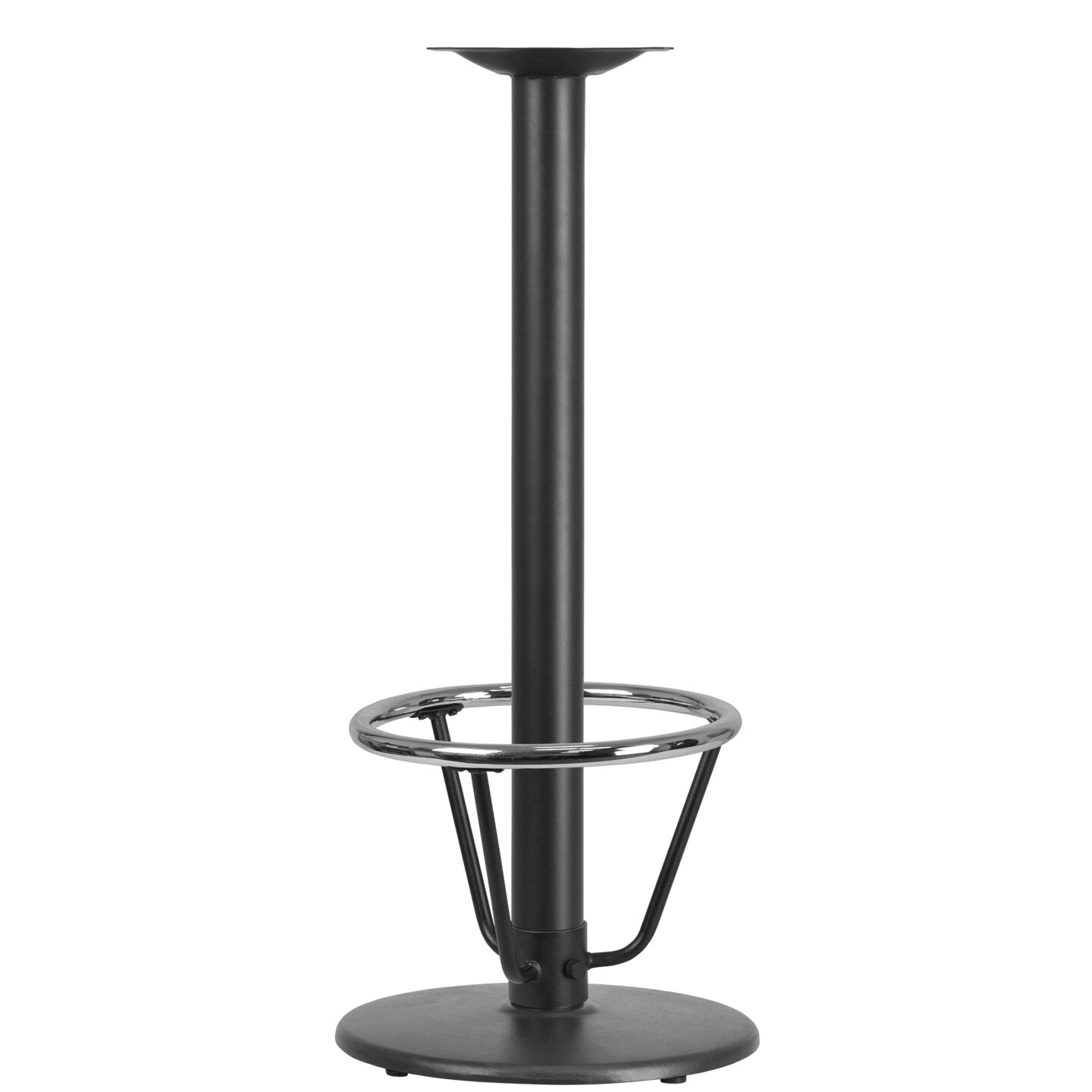 Emma and Oliver 18'' Round Restaurant Table Base with 3'' Dia. Bar ...