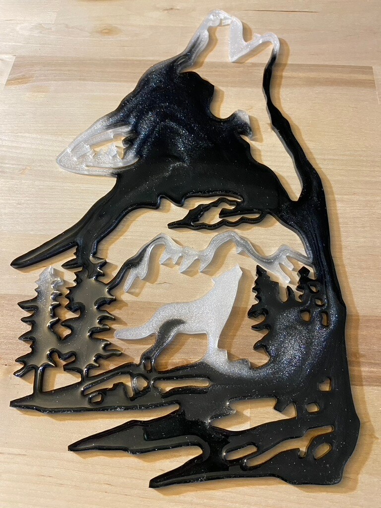 Howling Wolf Resin Art | MakerPlace by Michaels