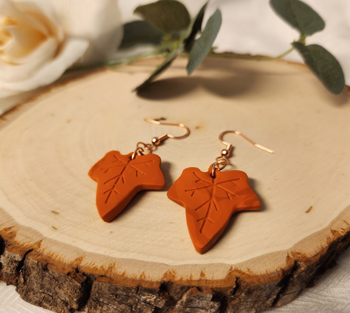 20 percent off sale Fall Leaves Polymer clay earrings MakerPlace by Michaels