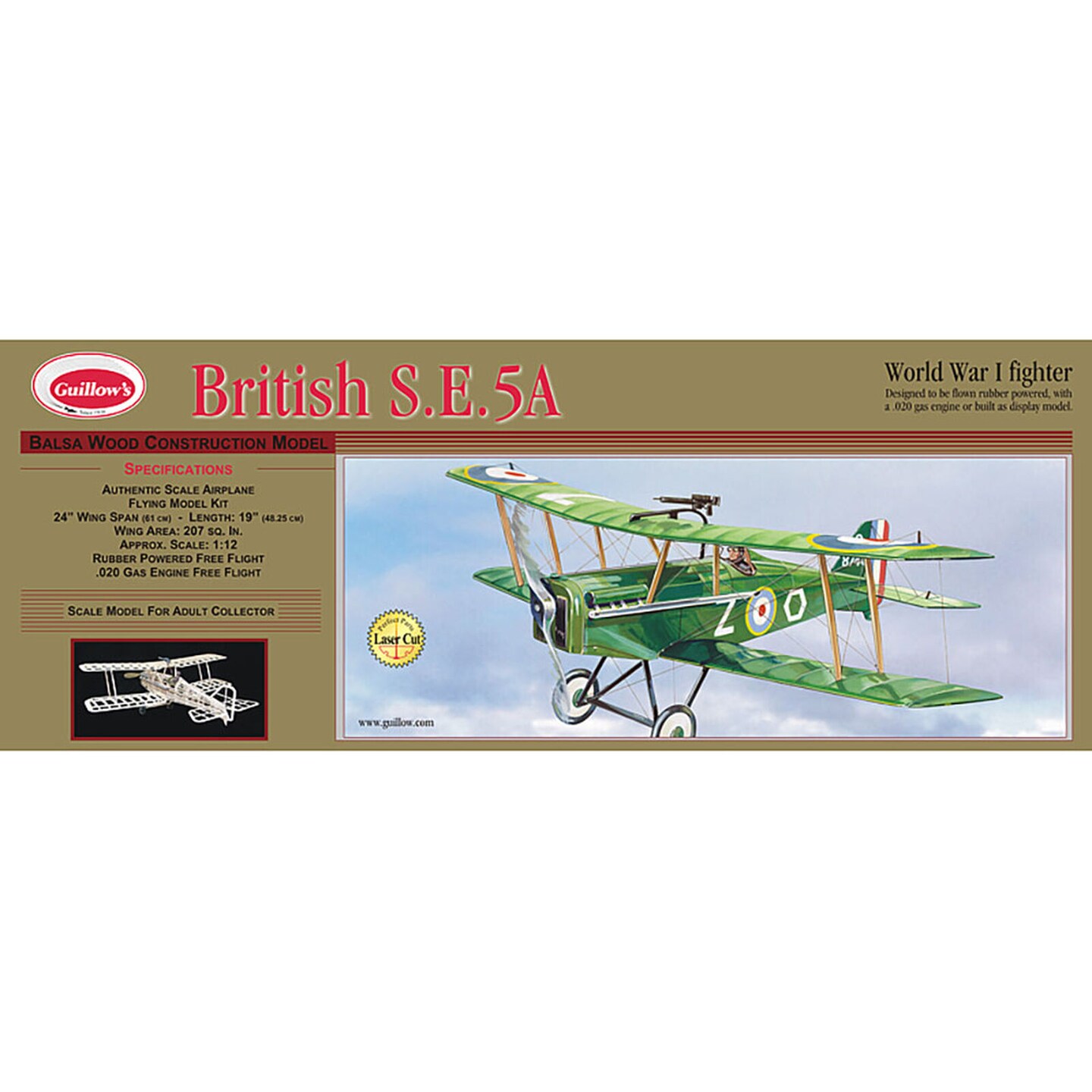 GUILLOW GUI202 Guillow British SE 5A Laser Cut | Michaels