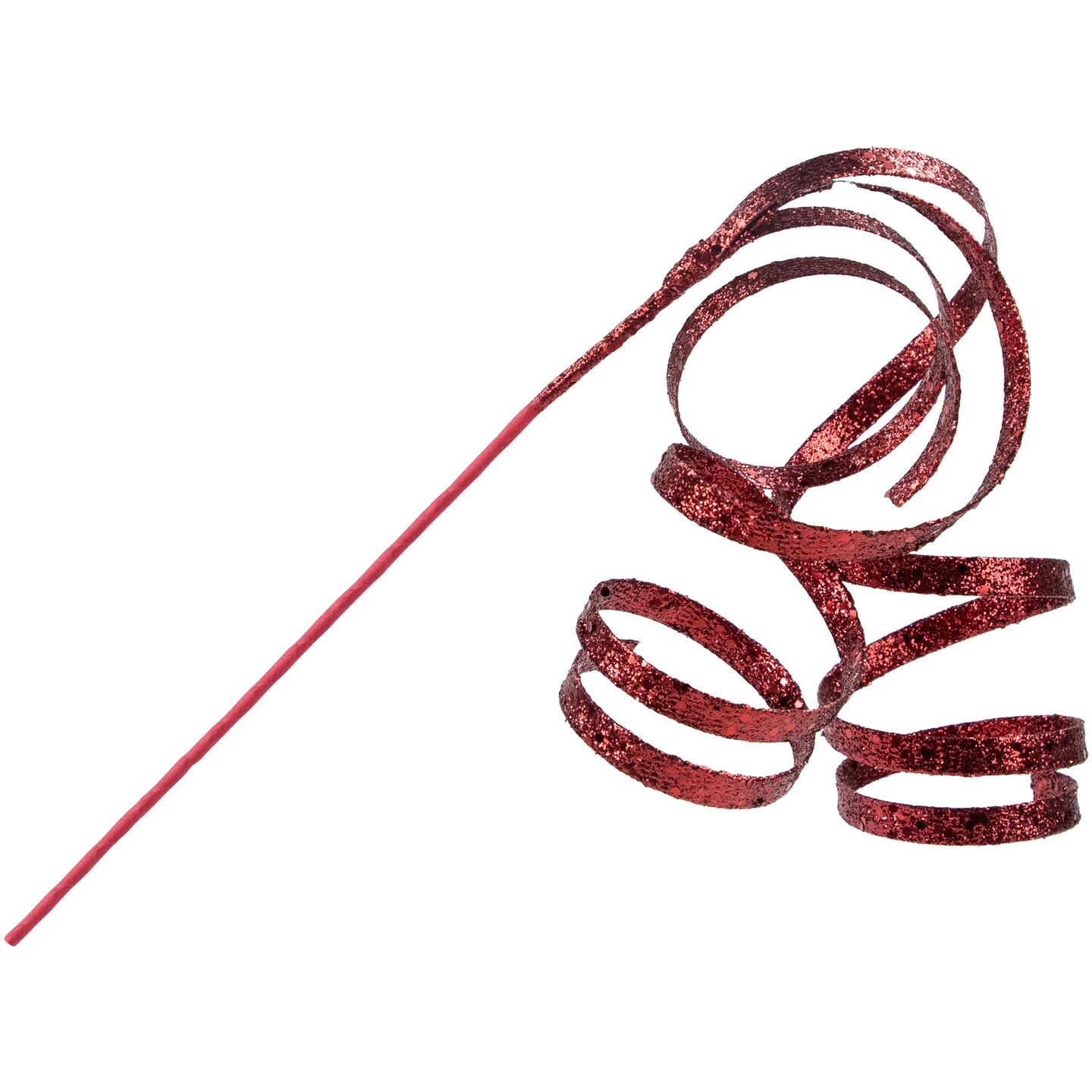 Northlight 46" Crimson Red Glittered Ribbon Christmas Spray | Michaels