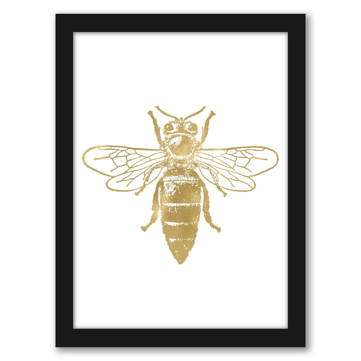 Bumblebee Gold On White by Amy Brinkman Frame - Americanflat | Michaels