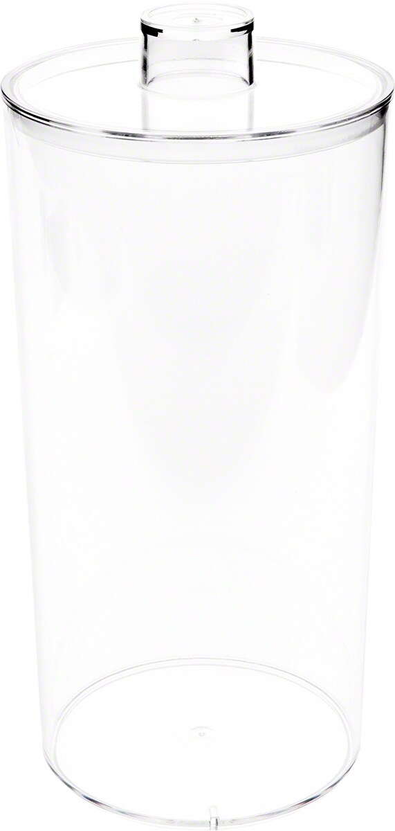 Pioneer Plastics 279C Clear Round Plastic Container with Lid, 4.0625" W ...