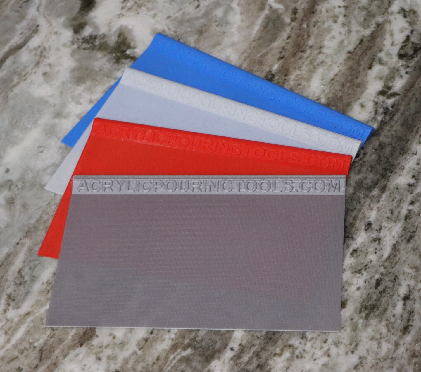 The Original Acrylic pouring swipe tool© ! 3d printed Large 9"x6" swipe ...