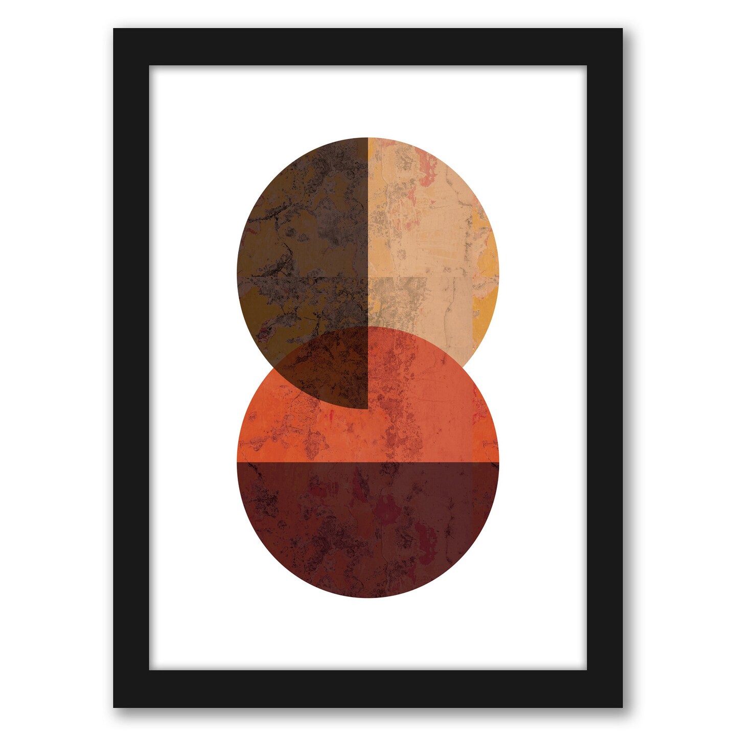 Modern Mid Century Circle Print by Pop Monica Frame - Americanflat ...
