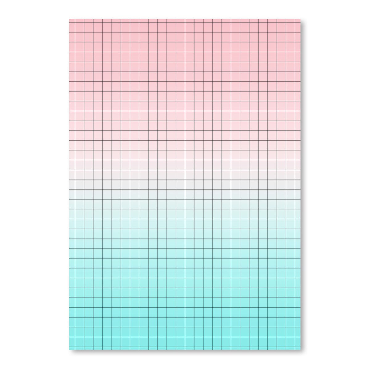 Pink And Light Blue Geometry by Emanuela Carratoni Poster Art Print ...