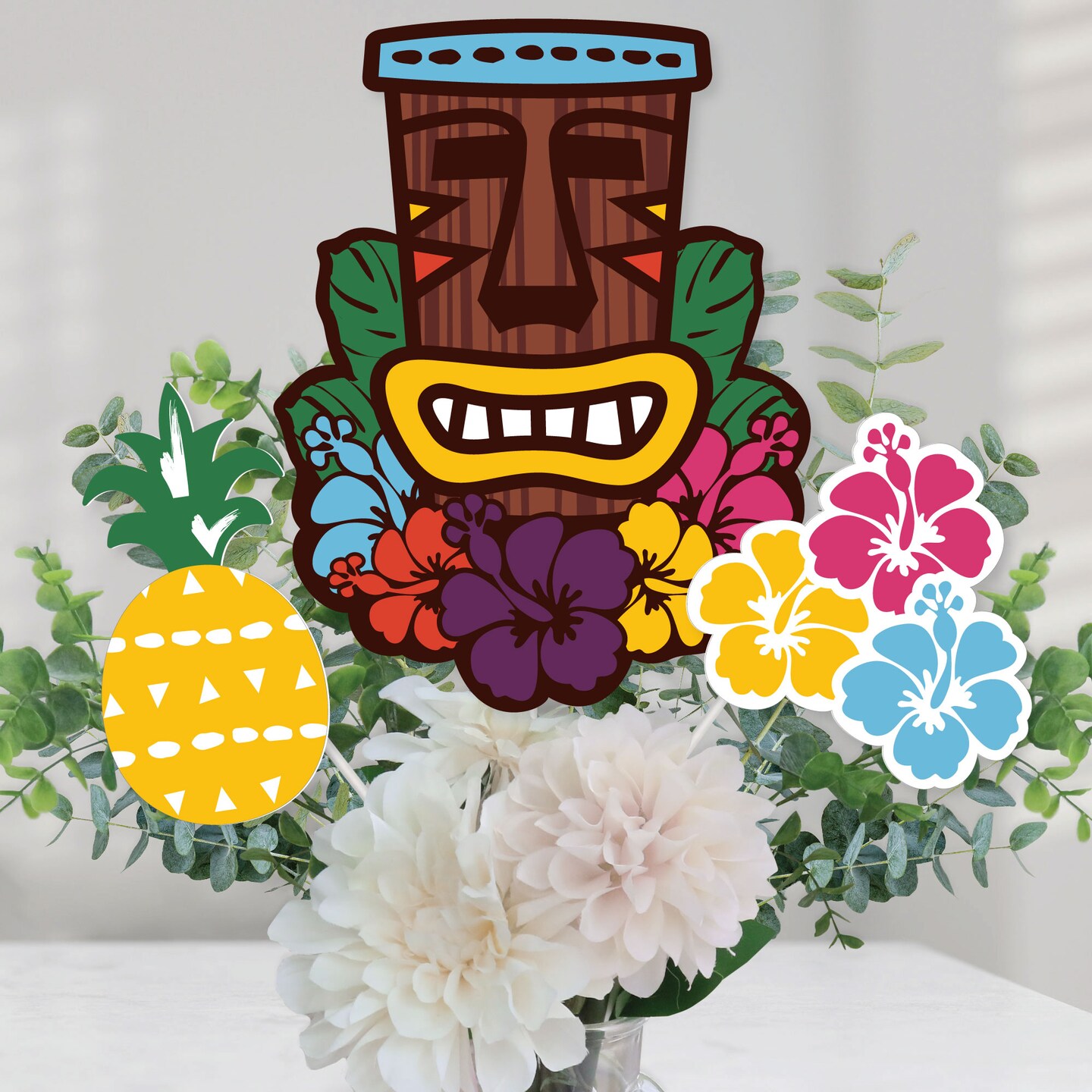 Big Dot of Happiness Tiki Luau - Tropical Hawaiian Summer Party ...