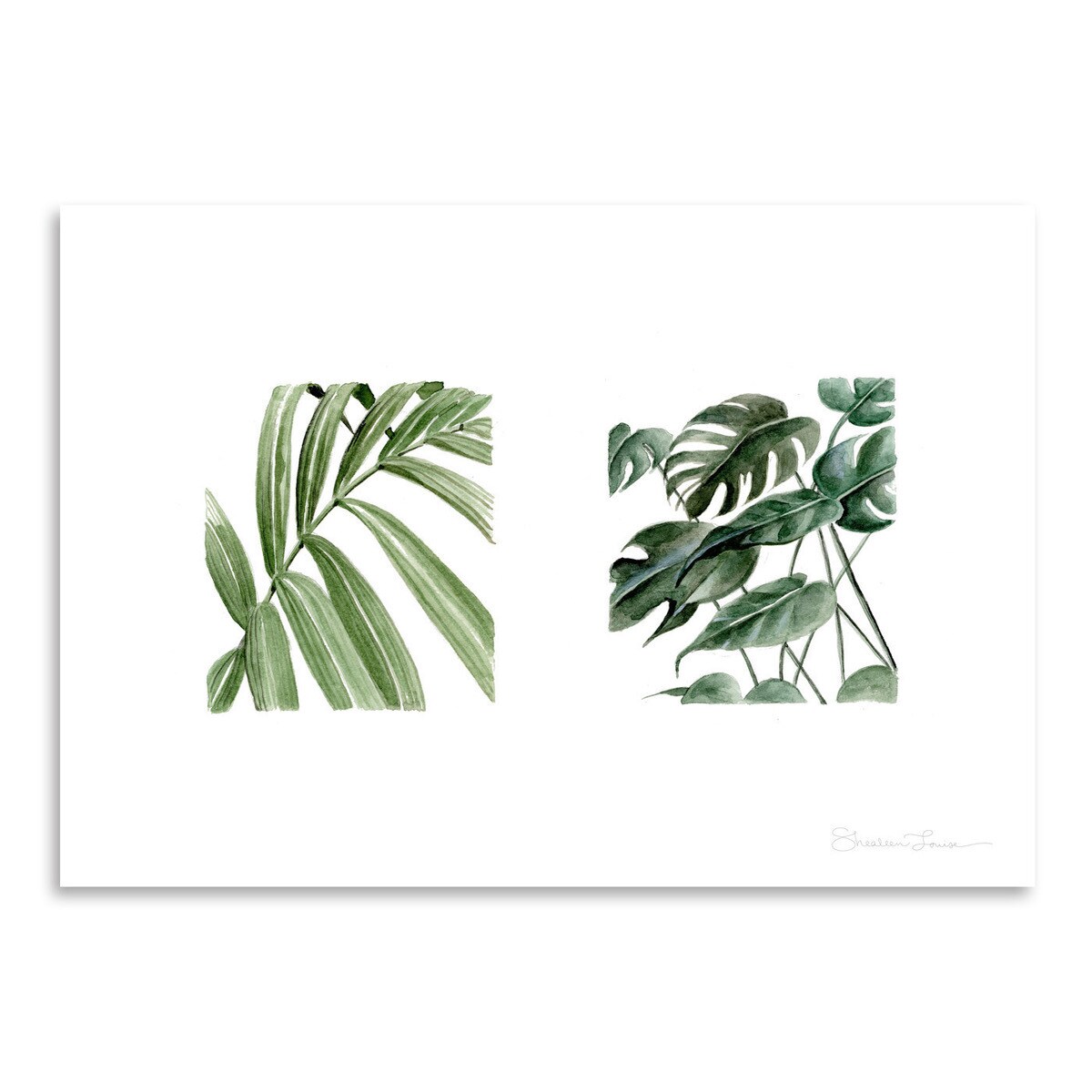 Greenery Squares by Shealeen Louise Poster Art Print - Americanflat ...